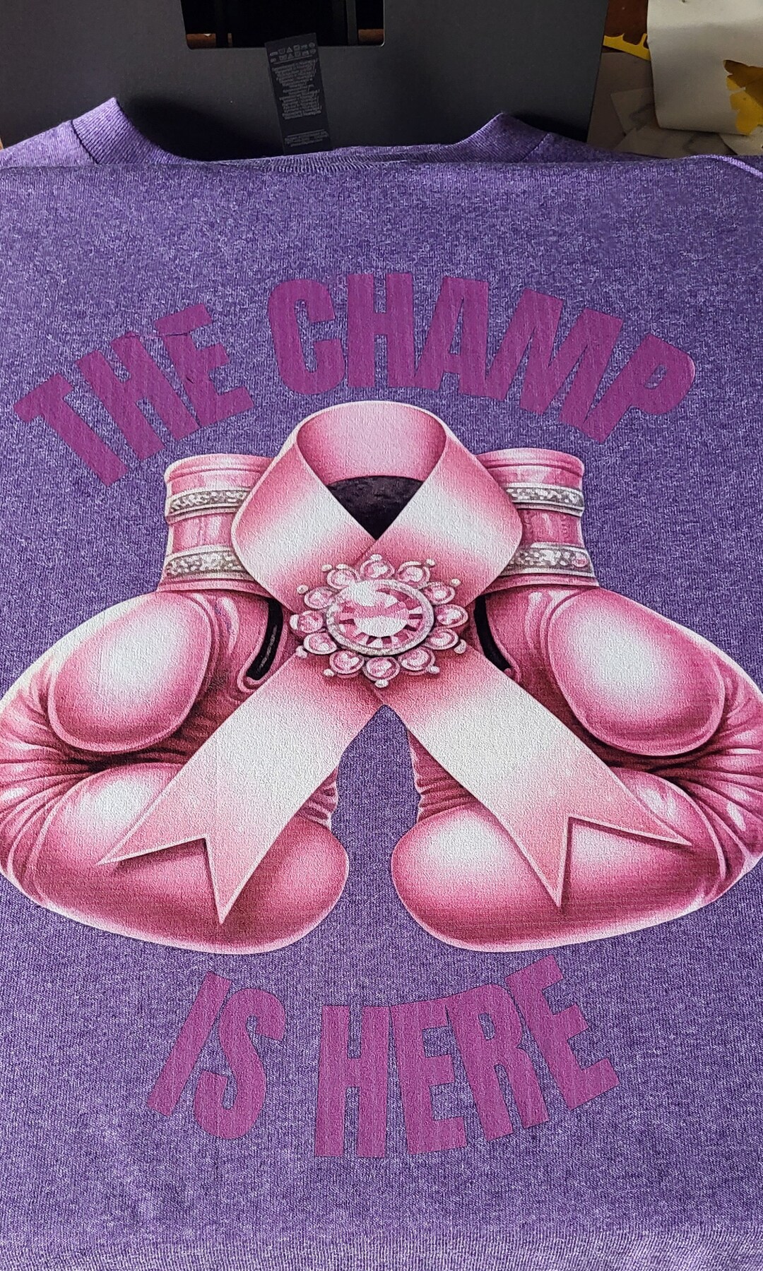 The Champ is Here. Breast Cancer Survivor!! - Etsy