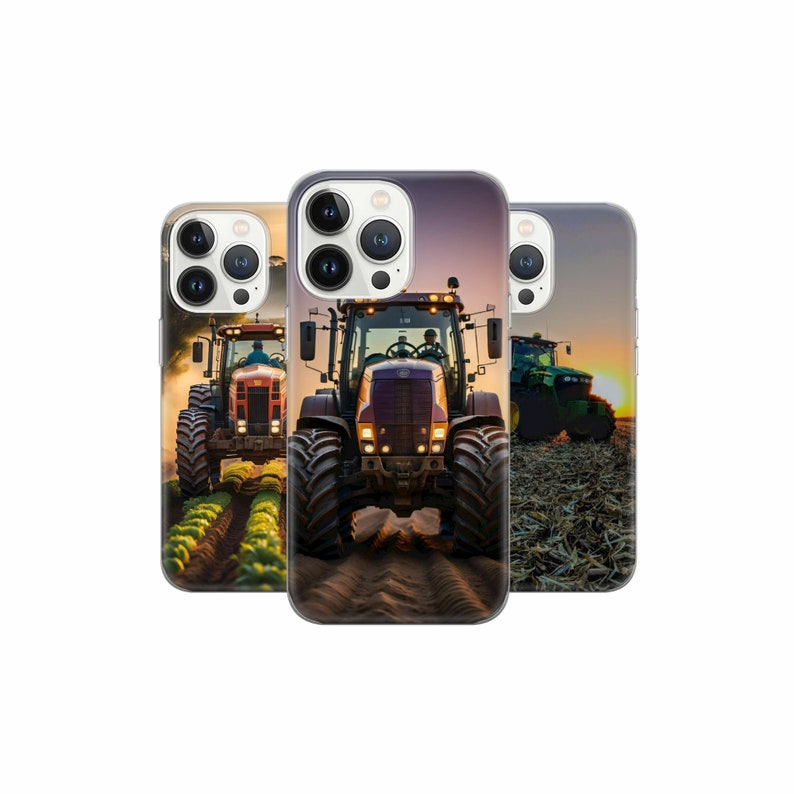 Tractor Agriculture Phone Case Fields Farmer Cover for iPhone 15 14 13 ...