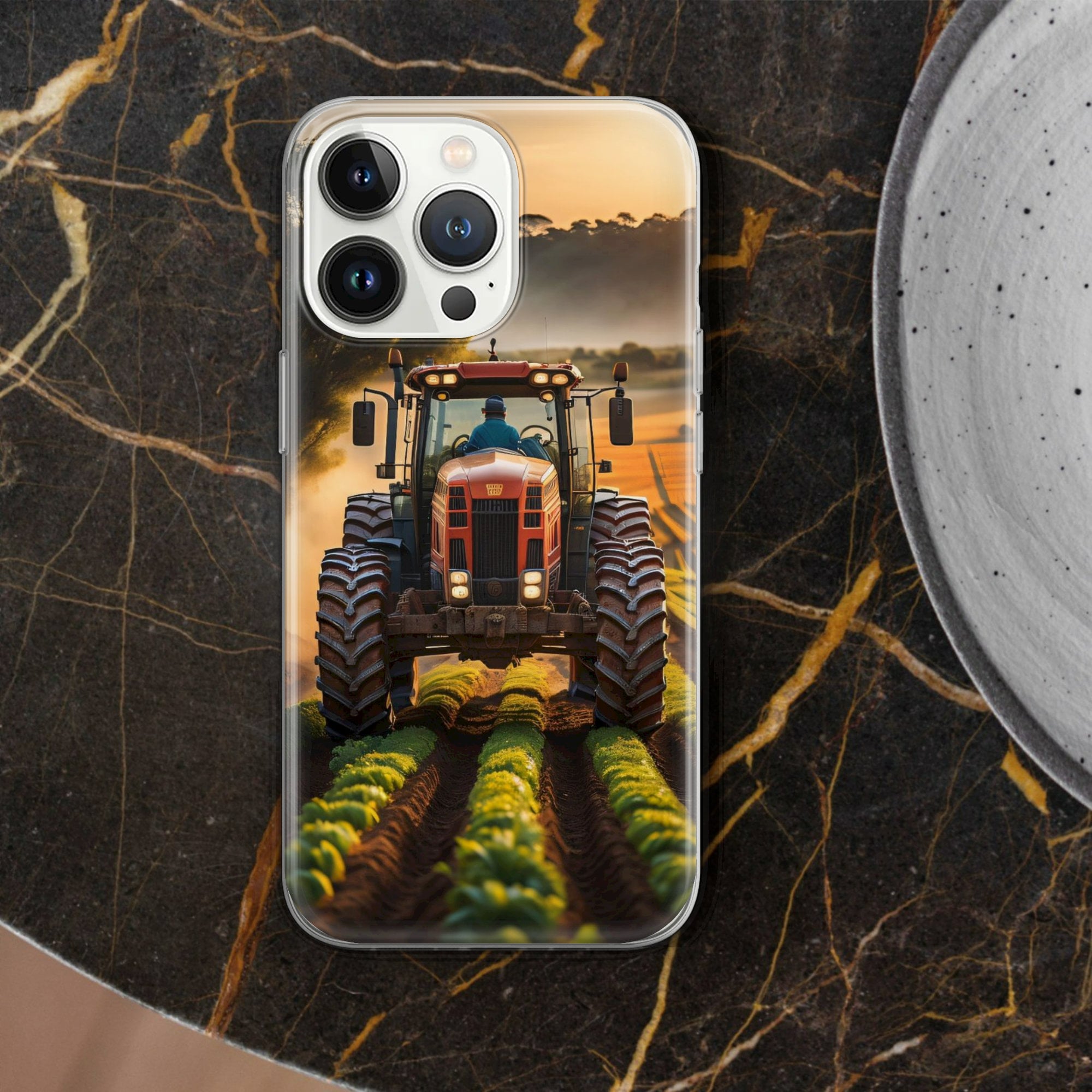 Tractor Agriculture Phone Case Fields Farmer Cover for iPhone 15 14 13 ...