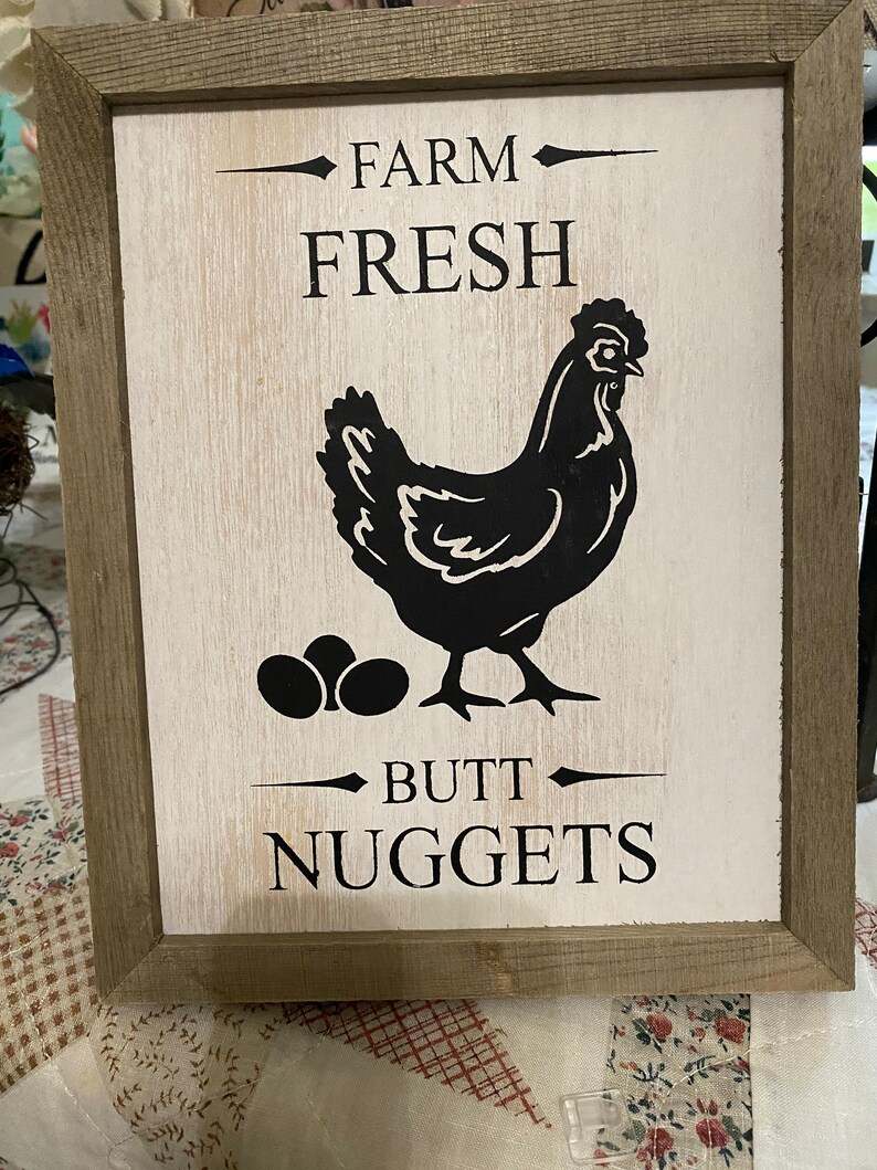 Farm Fresh Butt Nuggets Sign - Etsy