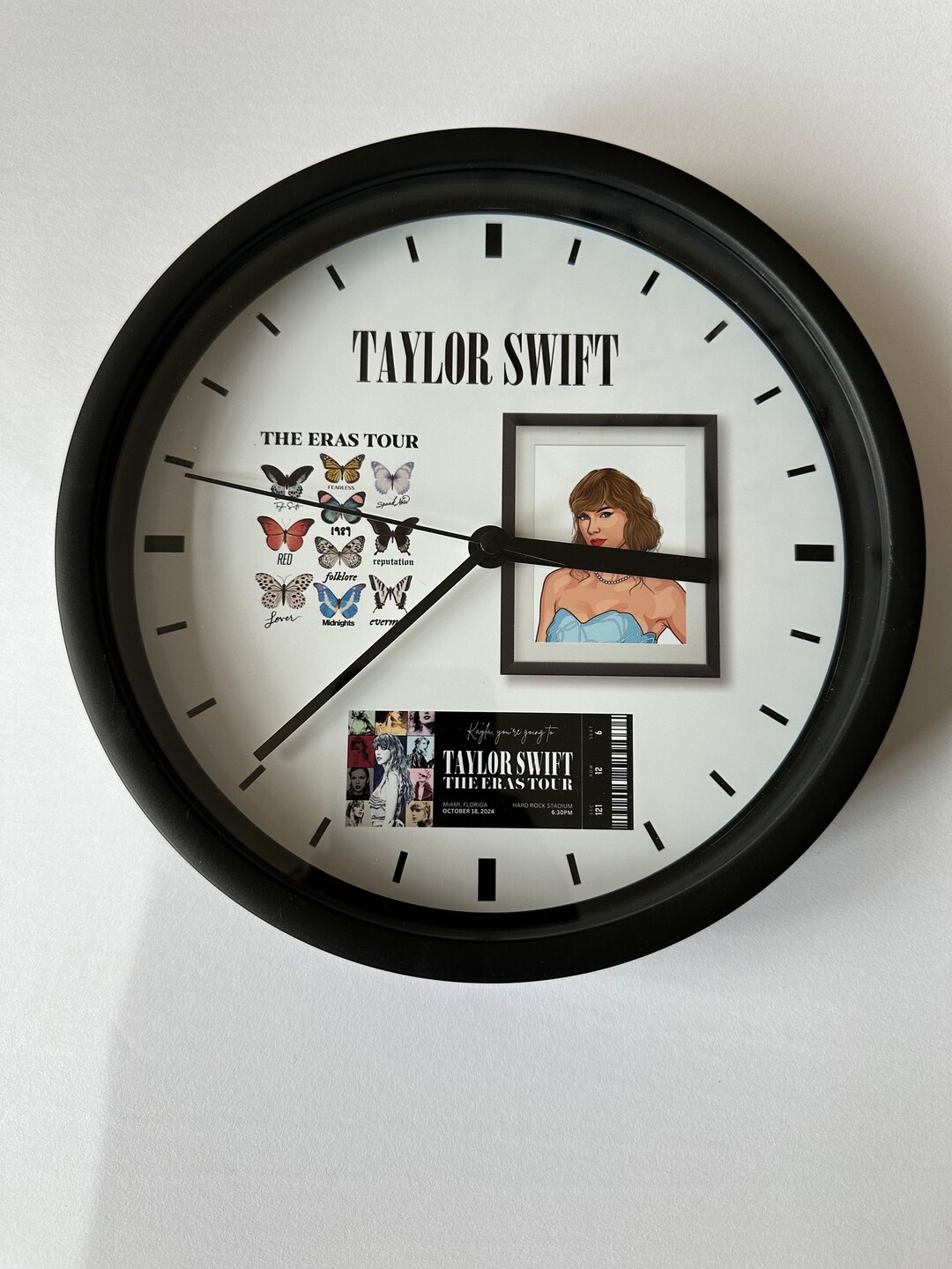 Taylor Swift Clock - Etsy