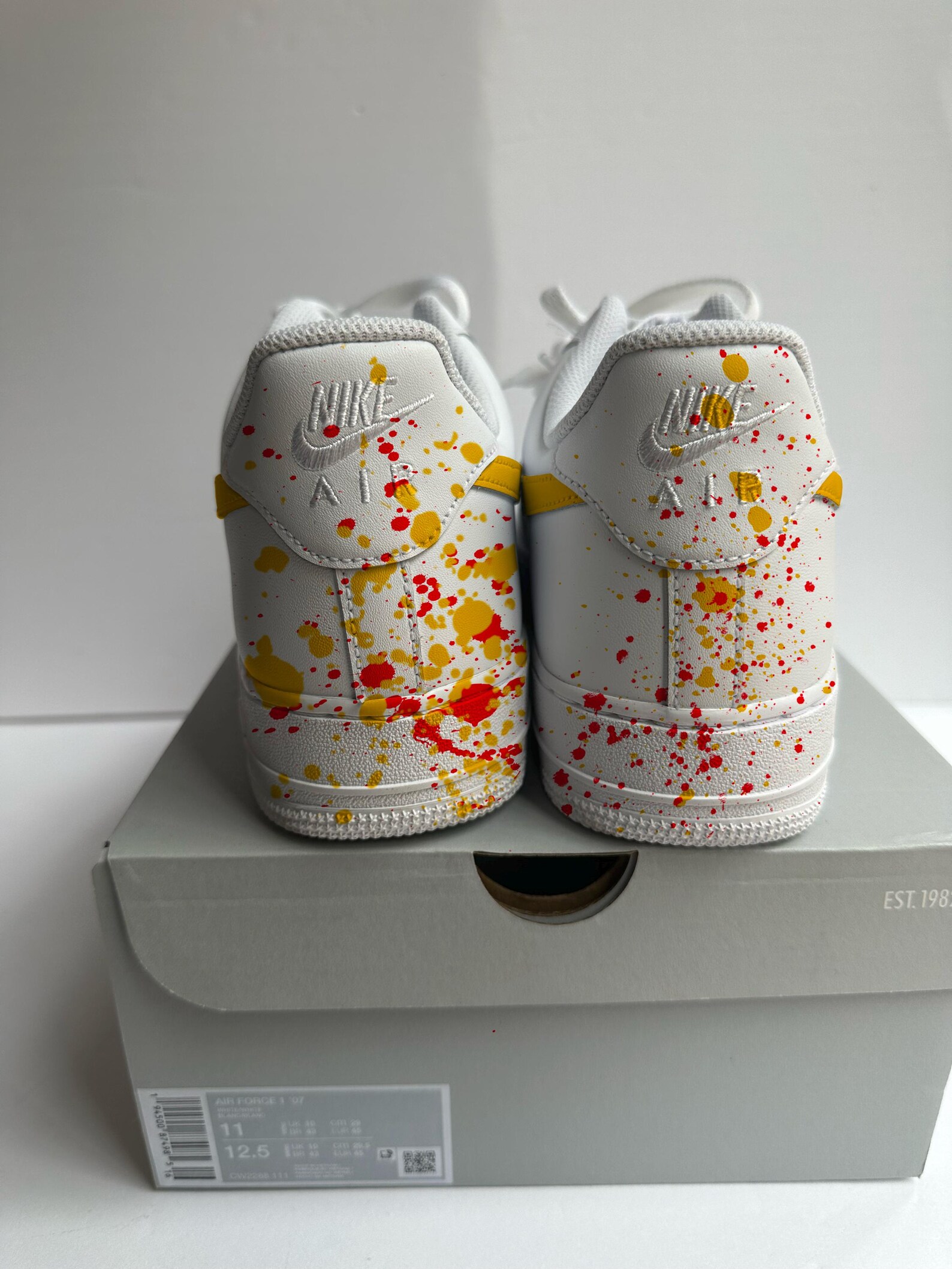 Kansas City Chiefs Inspired Air Force 1 Custom Red and Yellow to Match ...