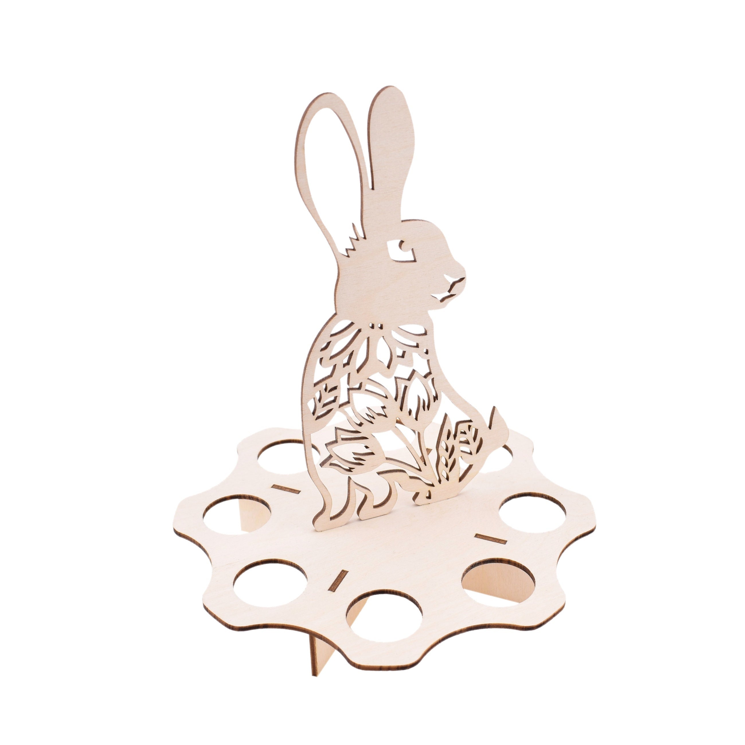 Laser Cut Easter Rabbit. Easter Bunny. Eggs Tray. Plywood. DXF, SVG ...