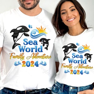 Sea World Family Adventure 2024, Family Sea World Shirts, Sea World Family Matching Shirts, Sea ...