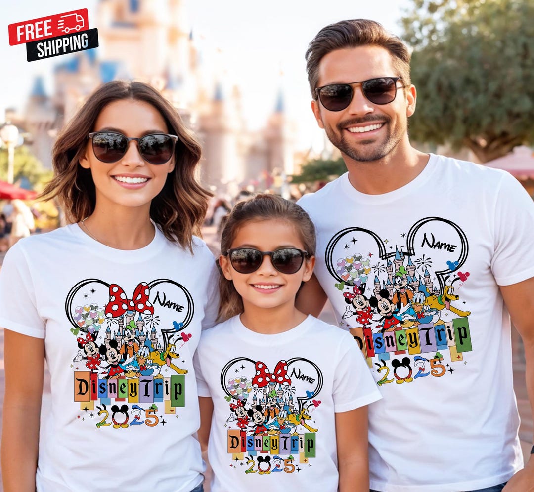 Custom Disney Family Shirts 2025, Disney Vacation Group Shirt, Disneyworld Shirt , Disney Family ...