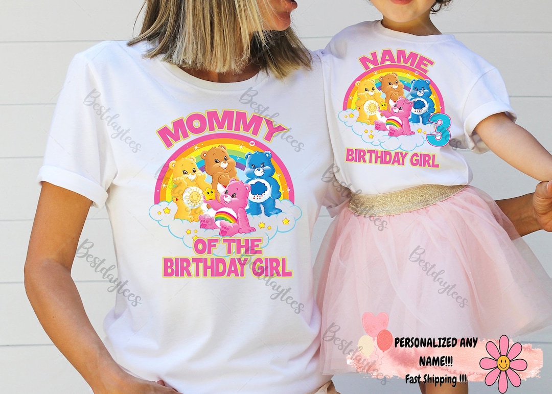 Care Bear Birthday Shirt: Custom Family Matching Tee - Etsy