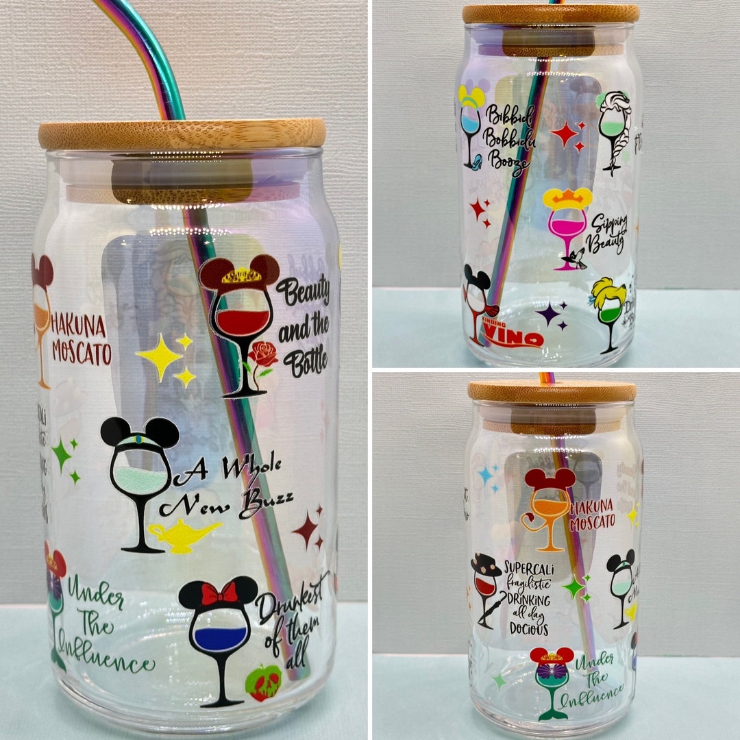 LIMITED EDITION Iridescent Disney Princess Boozey 16 Oz - Etsy