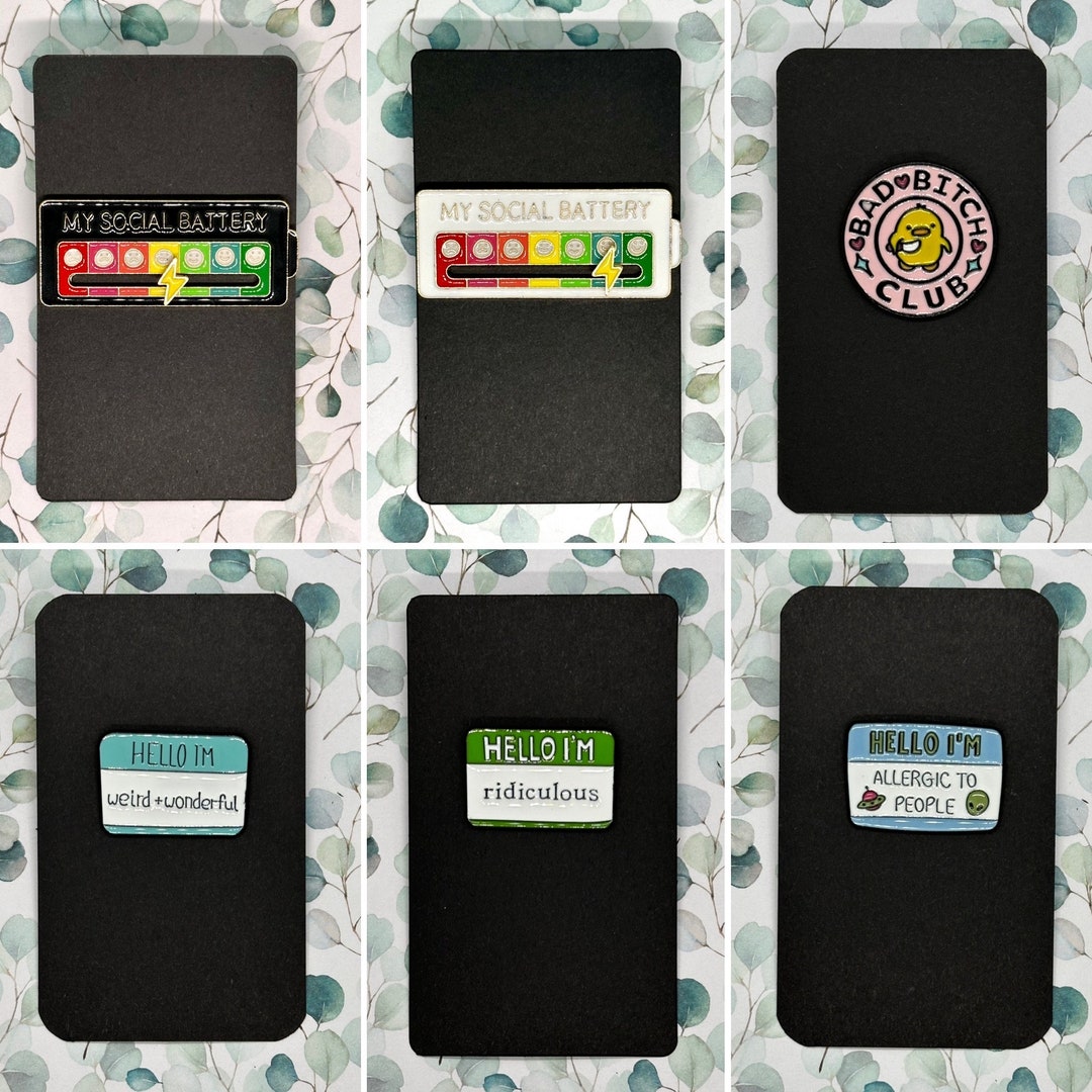 Novelty Sarcastic Funny Enamel Pins Slogan Pin Meme Pin - Etsy