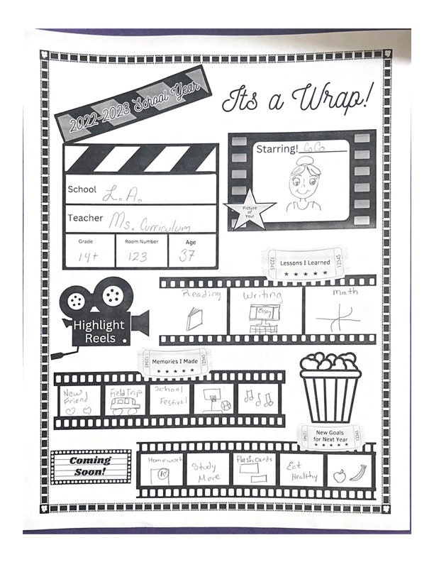 End of the Year Printable - Etsy