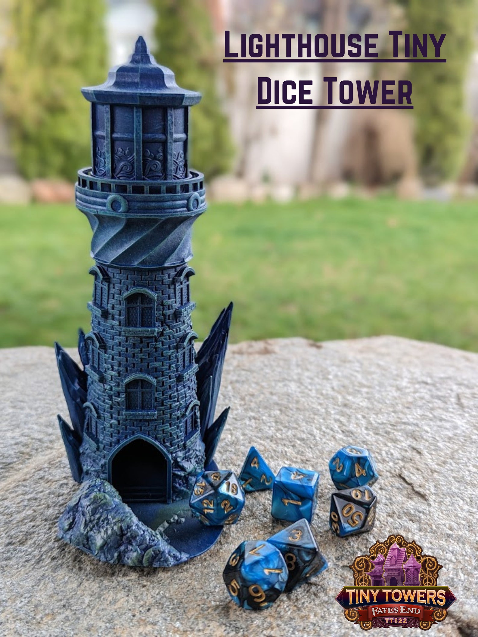 Lighthouse Tiny Dice Tower - Etsy
