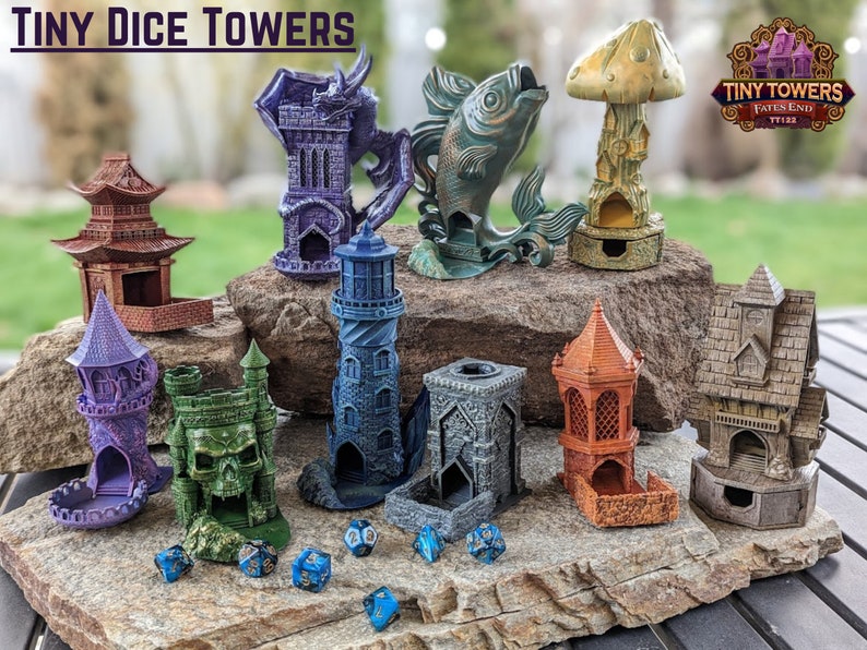 Lighthouse Tiny Dice Tower - Etsy