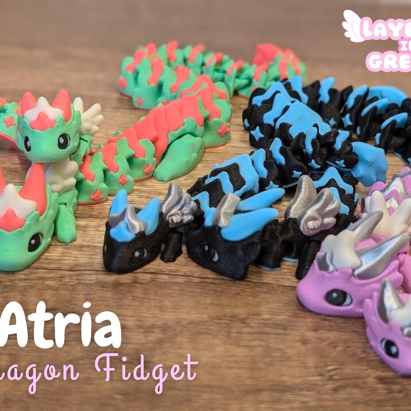 Sparkle 3d Print Dragon - Etsy