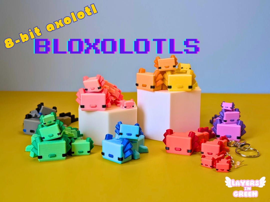 Blocky Axolotl Fidget - Etsy