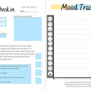 30 Day Mental Health Check in Journal - Etsy