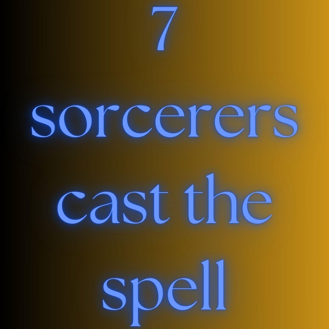 Upgrade 7 Sorcerers Cast the Spell - Etsy