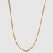 Gold Wheat Chain 3mm 18k Gold Chain Waterproof and Tarnish Free ...