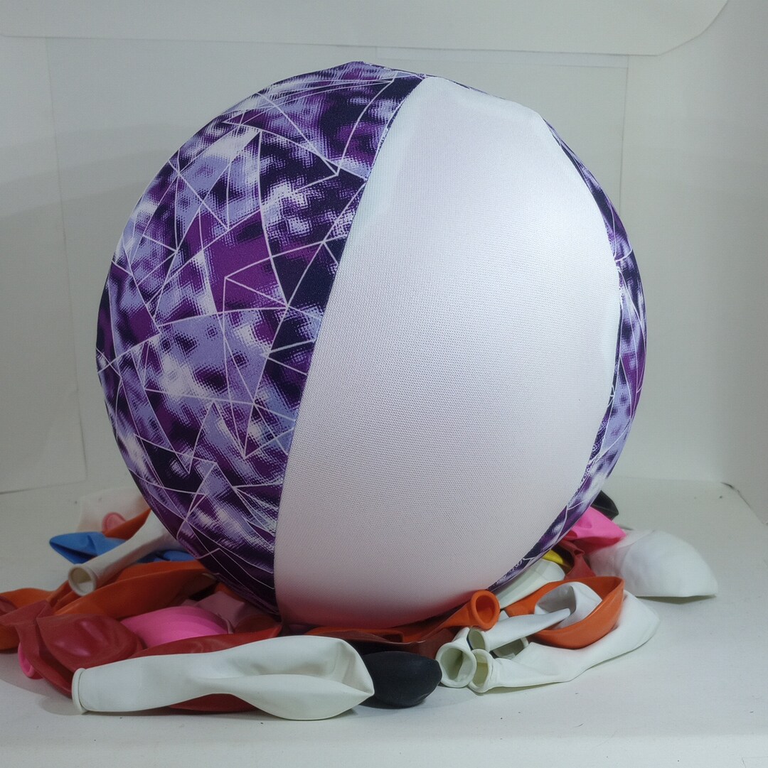 STRETCHY! Crazy Purple and White Geometric Balloon Cover Toy - Etsy