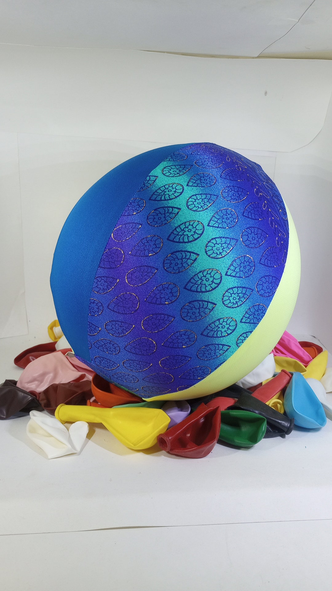 STRETCHY Blue Shiny Pattern Balloon Cover Toy - Etsy