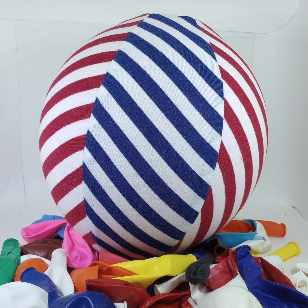 STRETCHY! Blue Stripe and Red Stripe Balloon Cover Toy - Etsy