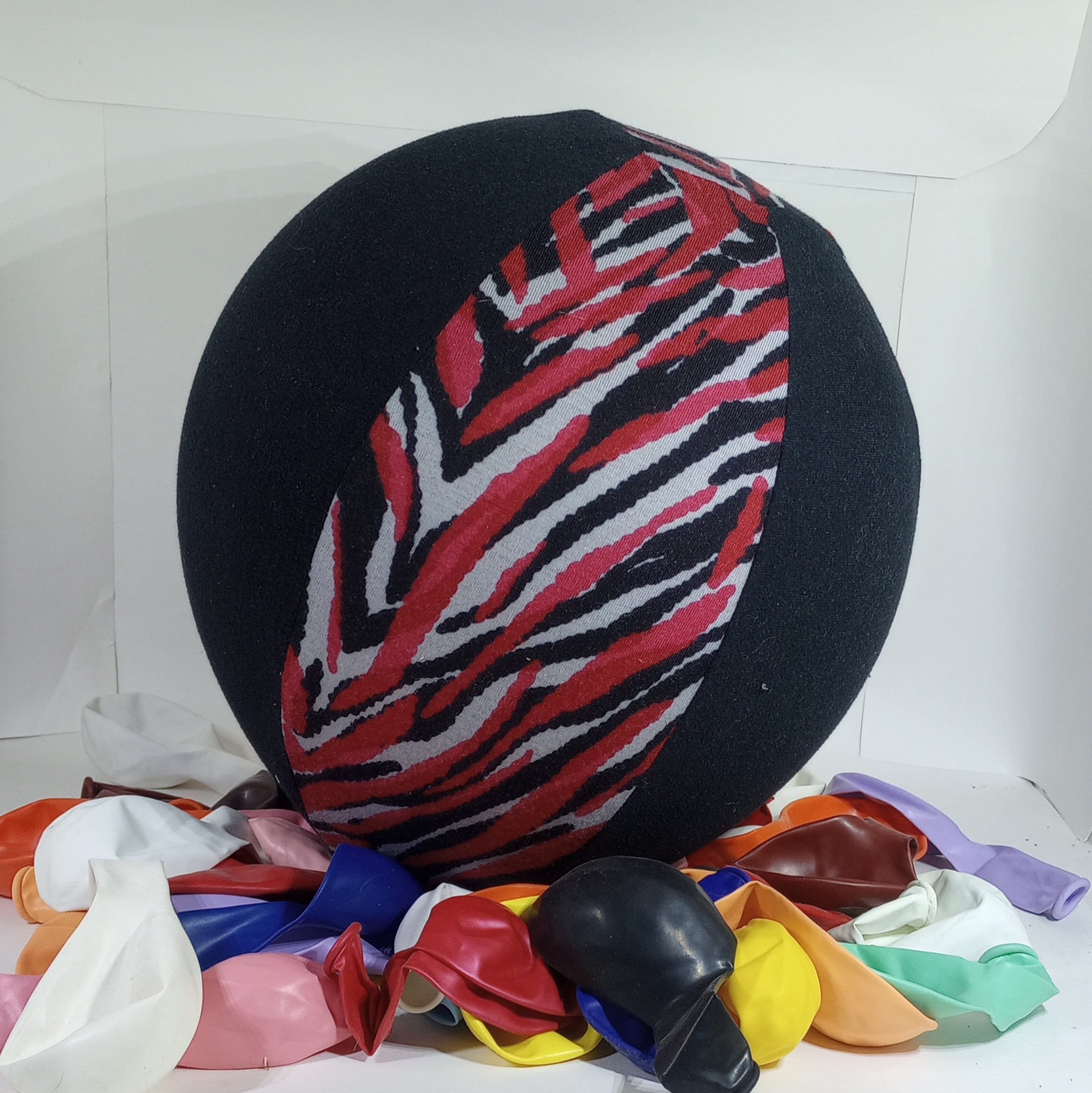 STRETCHY! Red and Black Swirly Balloon Cover Toy - Etsy