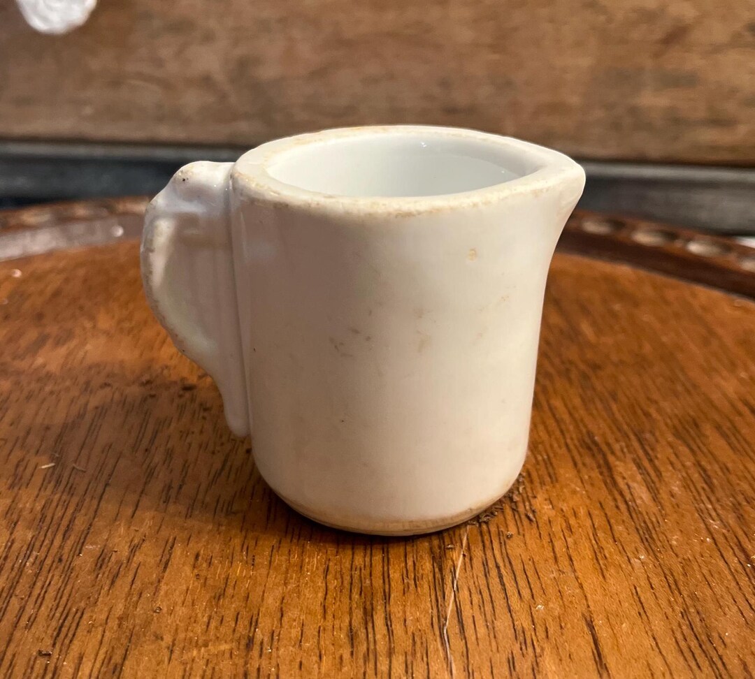 Rare Vintage Creamy White Ironstone Elephant Ear Creamer - Etsy