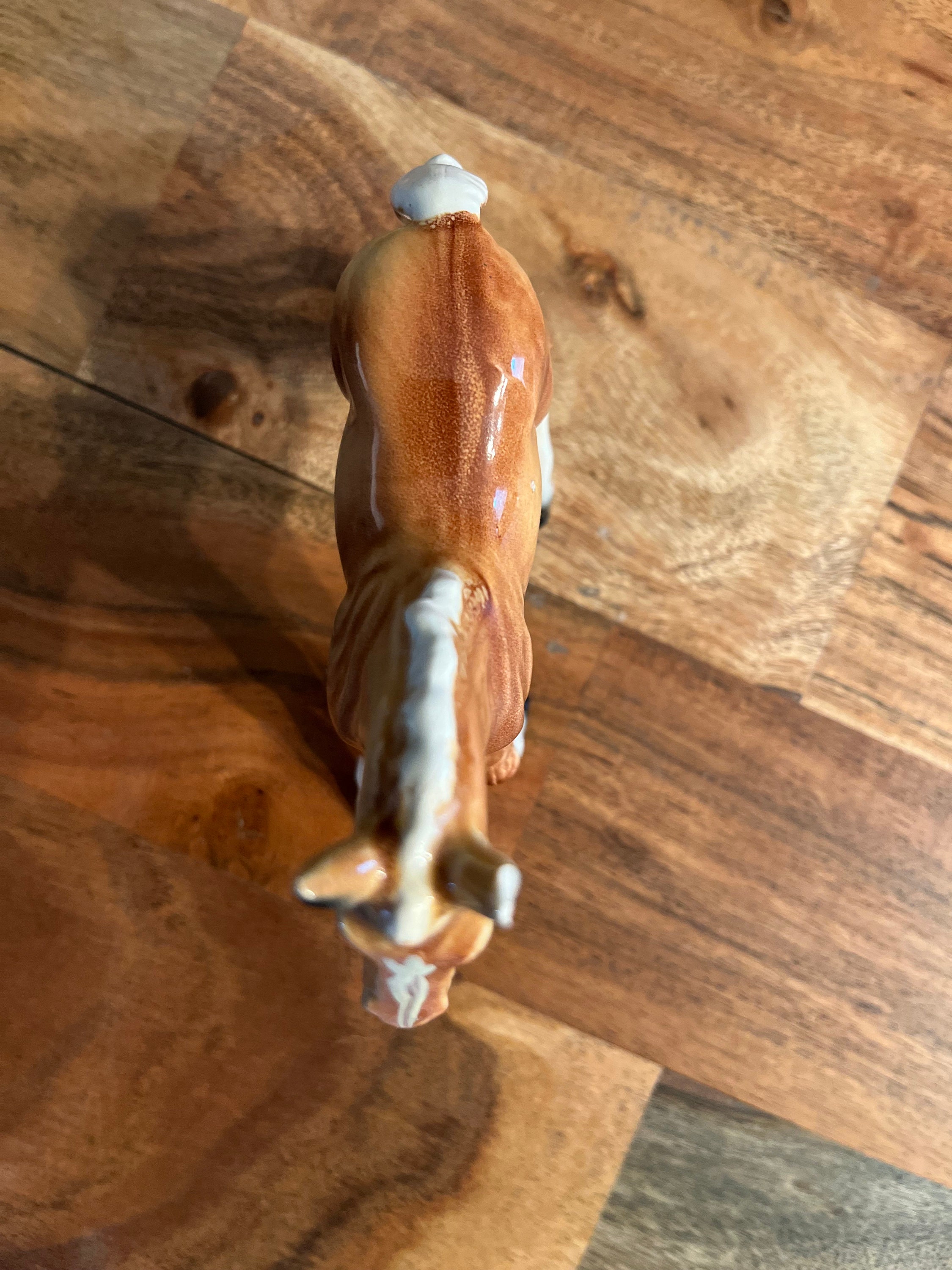 Rare Vintage Tan Ceramic Horse - Etsy