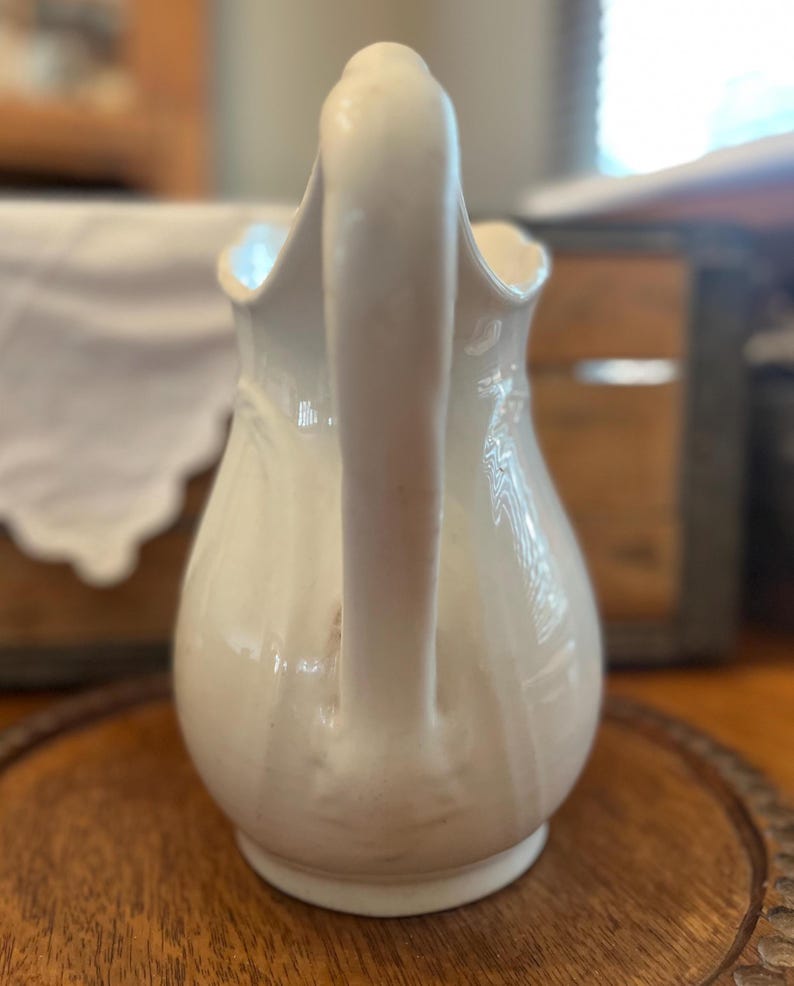 Rare Vintage Large Ironstone Pitcher - Etsy