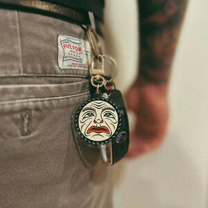 Bert Grimm Sun/moon Keychain - Tattoo Flash - Acrylic Keychain ...