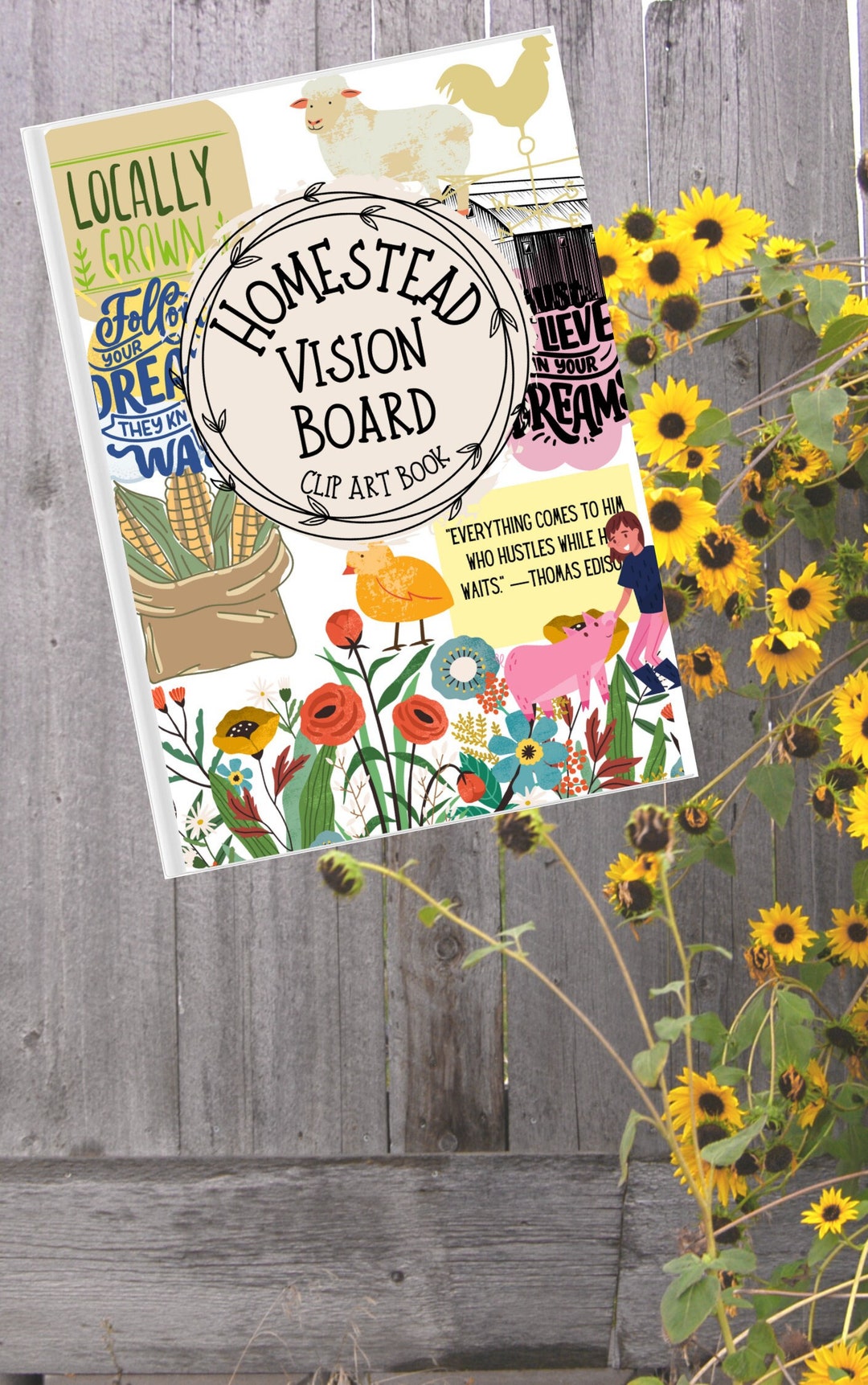 Homesteading Vision Board Book - Etsy