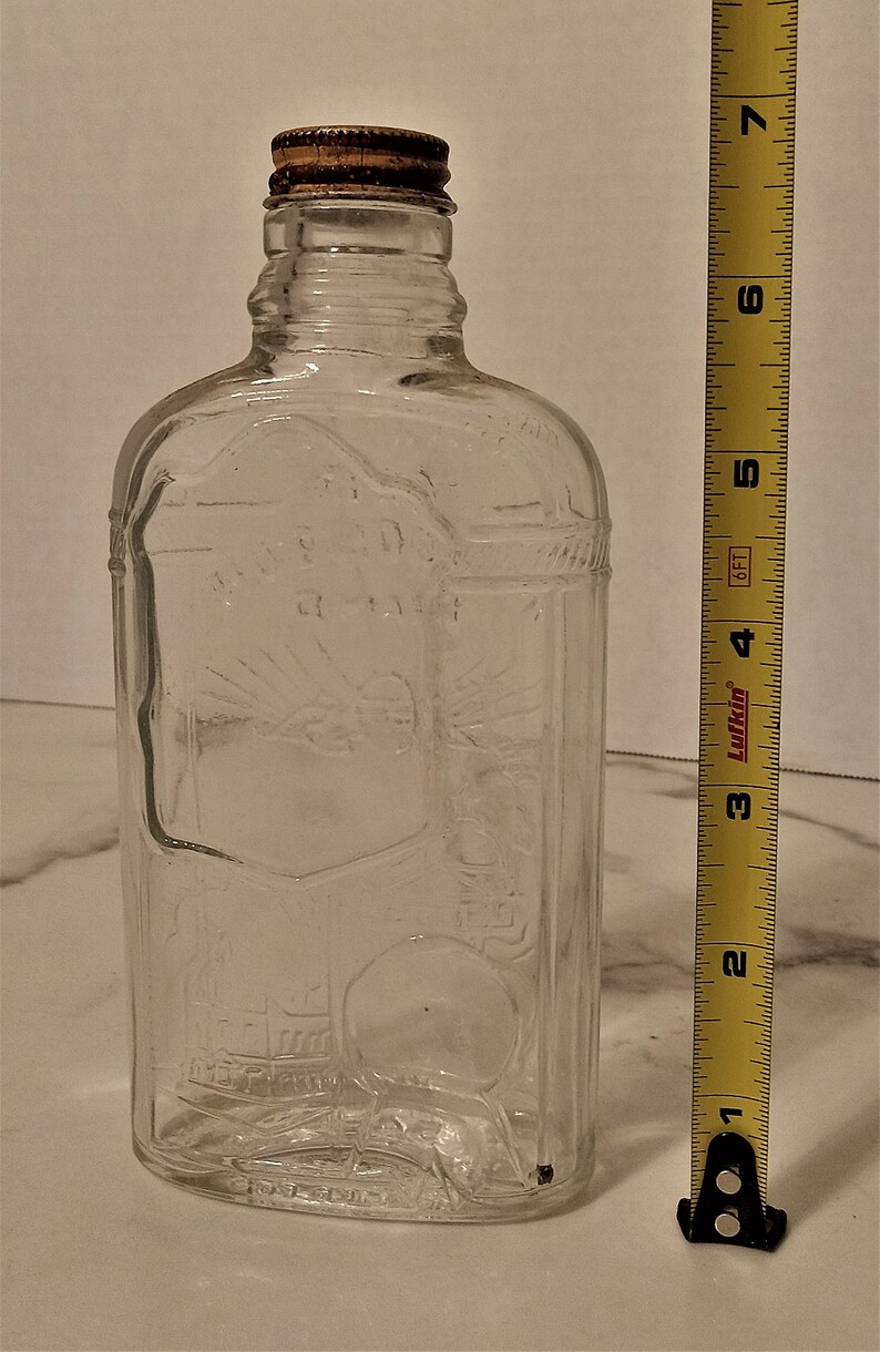 Old Mr. Boston Brand Clear Glass Alcohol Bottle Vintage - Etsy