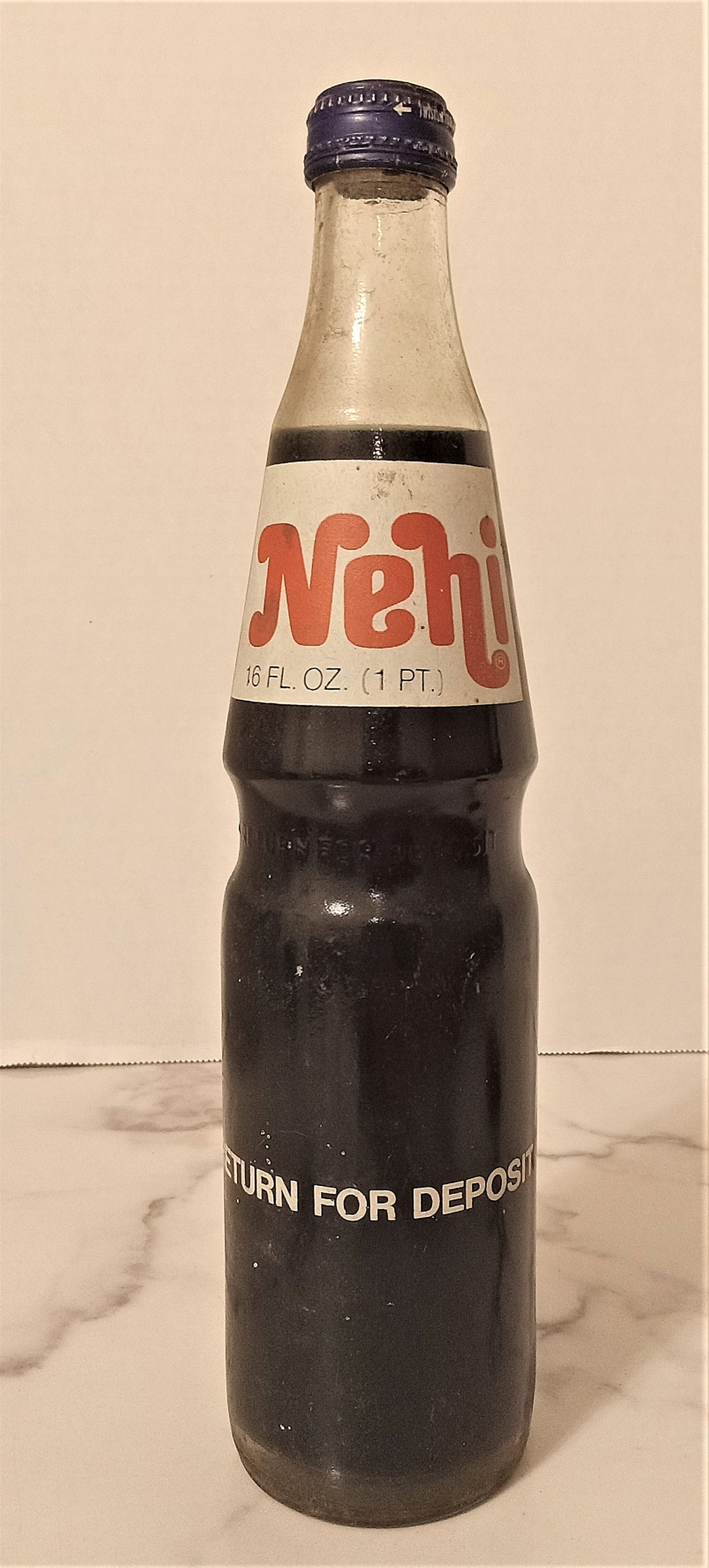 Vintage Nehi 16 Oz Soda Bottle Full/sealed - Etsy