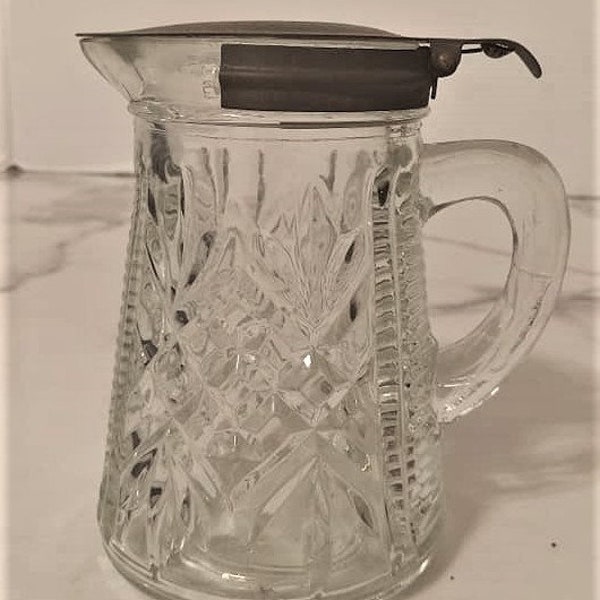 Glass Syrup Pitcher - Etsy