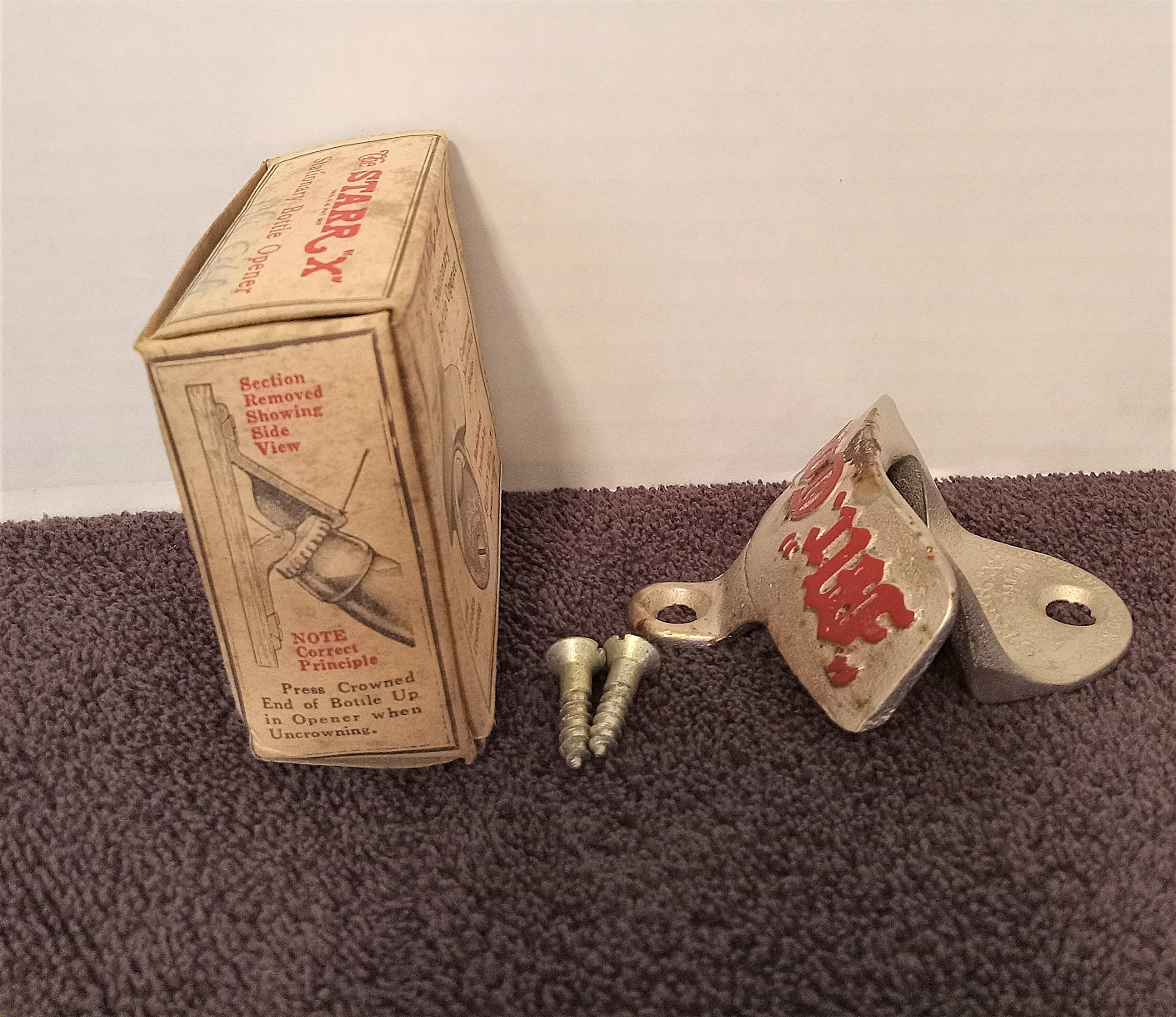 Vintage STARR-X mr. Cola Wall Mounted Bottle Opener With Box - Etsy