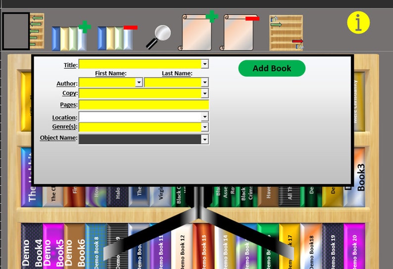 Infinite Virtual Bookshelf - Etsy