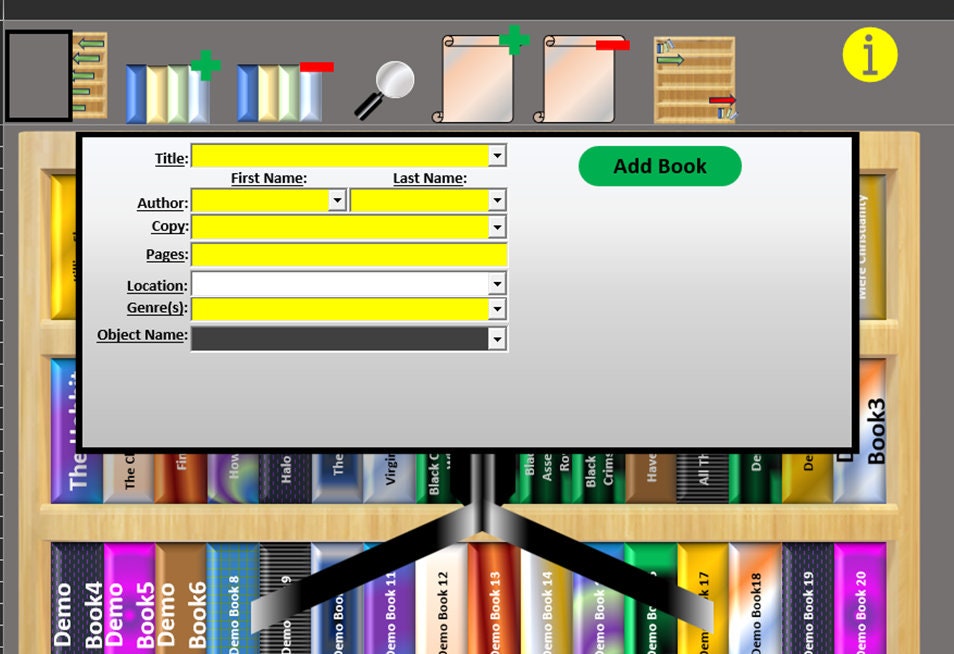 Infinite Virtual Bookshelf - Etsy