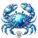 Blue Crab Png, Clip Art Png, Ocean Lover, Crab Shirt, Summer Png ...