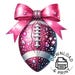Football Clipart, Football Sublimation, Pink Ribbon Football Clipart ...