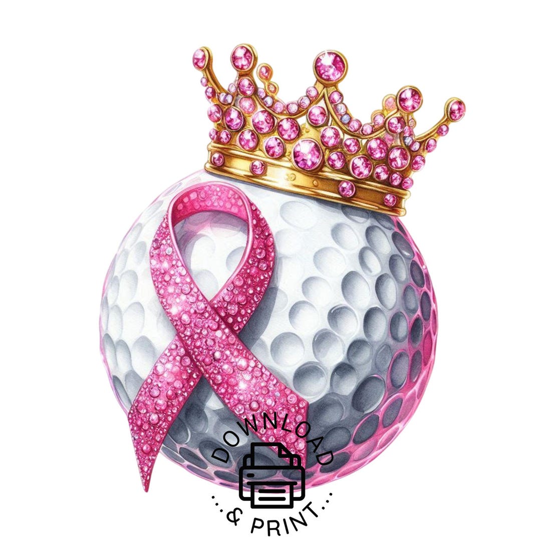 Breast Cancer Clipart, Golf Png, Watercolor Golf Clipart, Golfing Png ...
