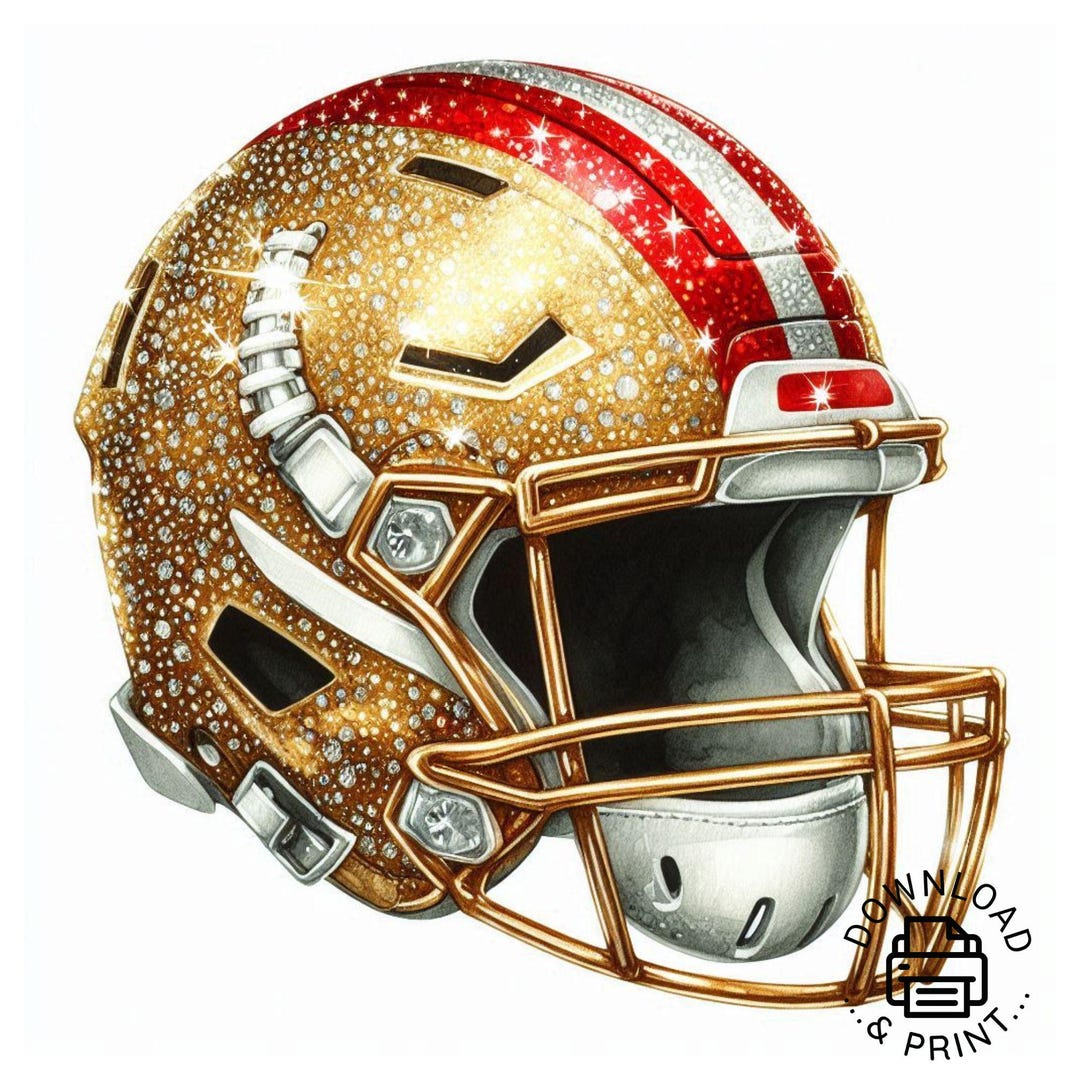 Gold Football Helmet Png, Football Helmet Sublimation Designs, Football ...