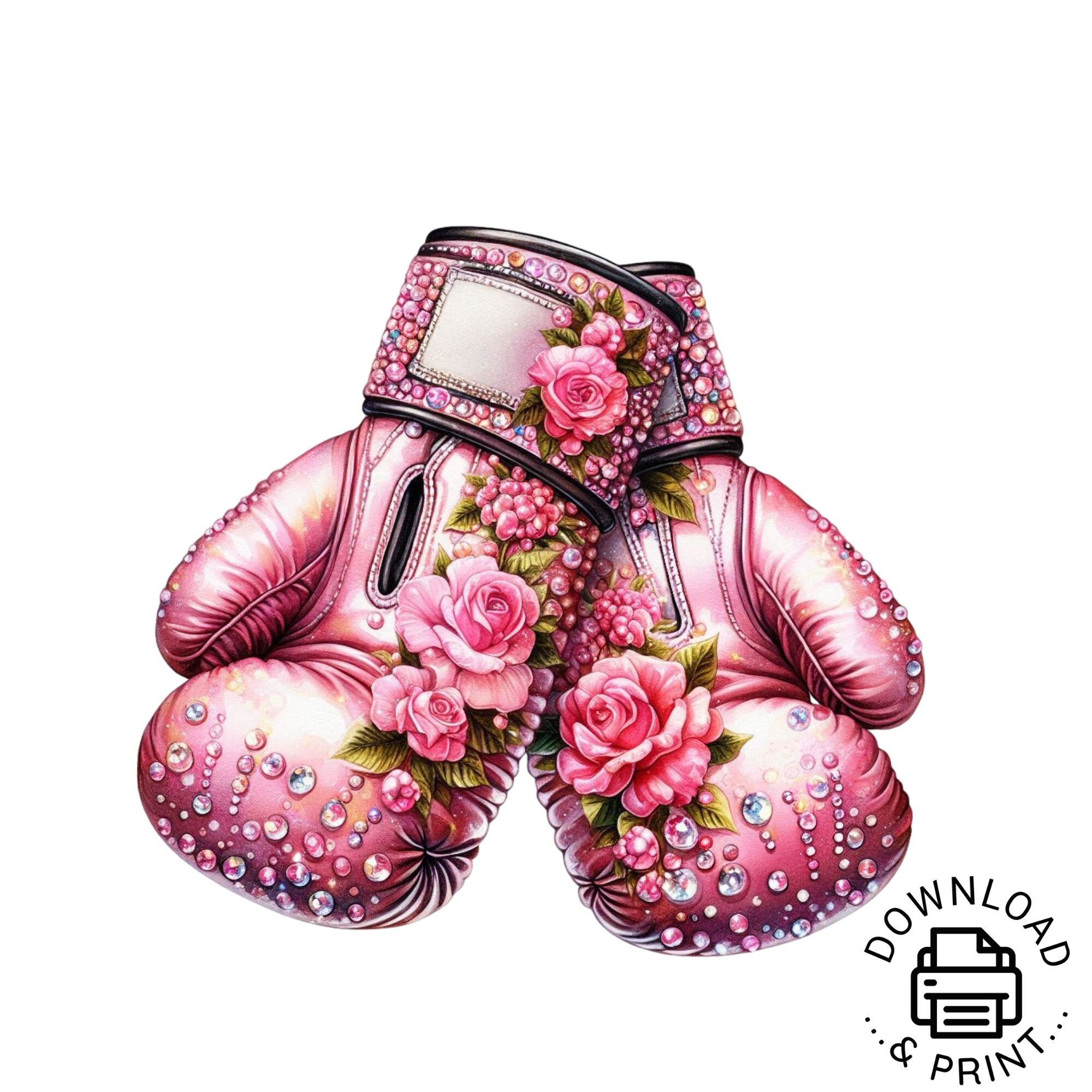 Pink Boxing Gloves PNG Digital Download Boxing Sublimation PNG Sports ...