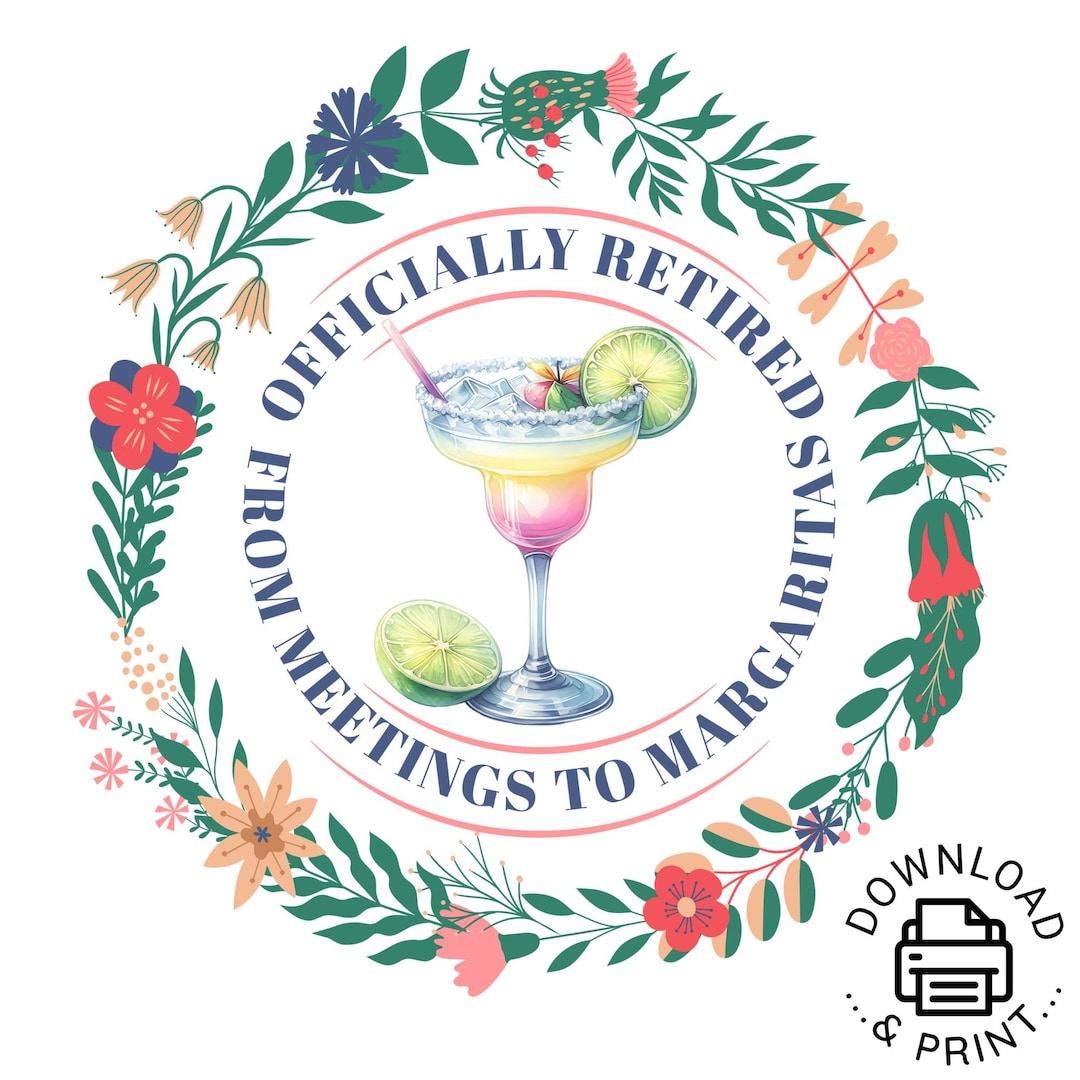 Officially Retired Clipart, Retirement PNG, Retired Sublimation Designs ...