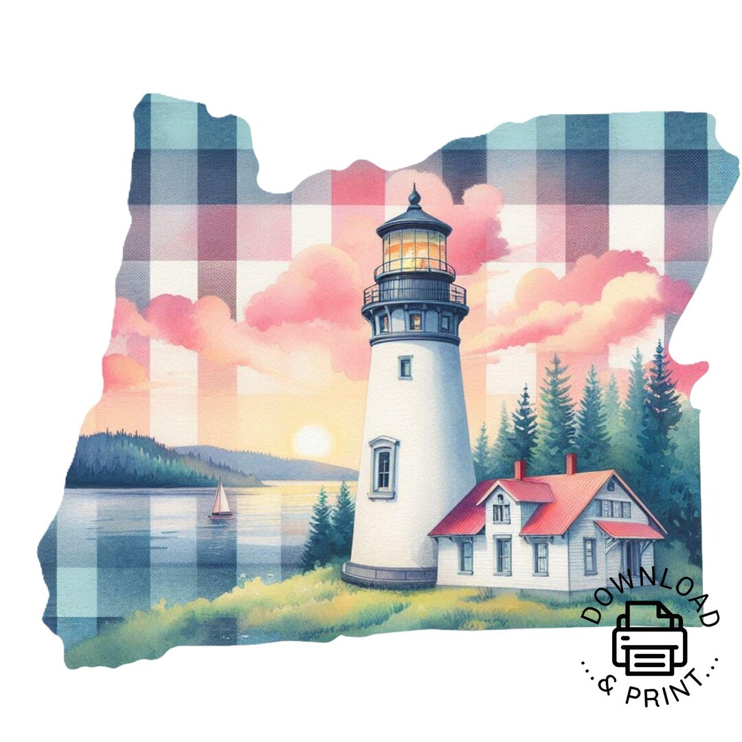 Oregon Clipart, Oregon Png for Shirts DIGITAL DOWNLOAD, Watercolor Png ...