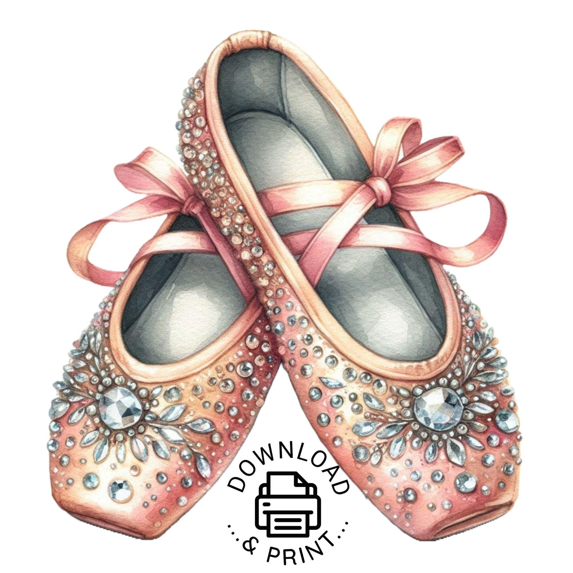 Ballet Shoes Clipart, Pink Ballet Shoes Clipart, Pink Ballet Shoes PNG ...