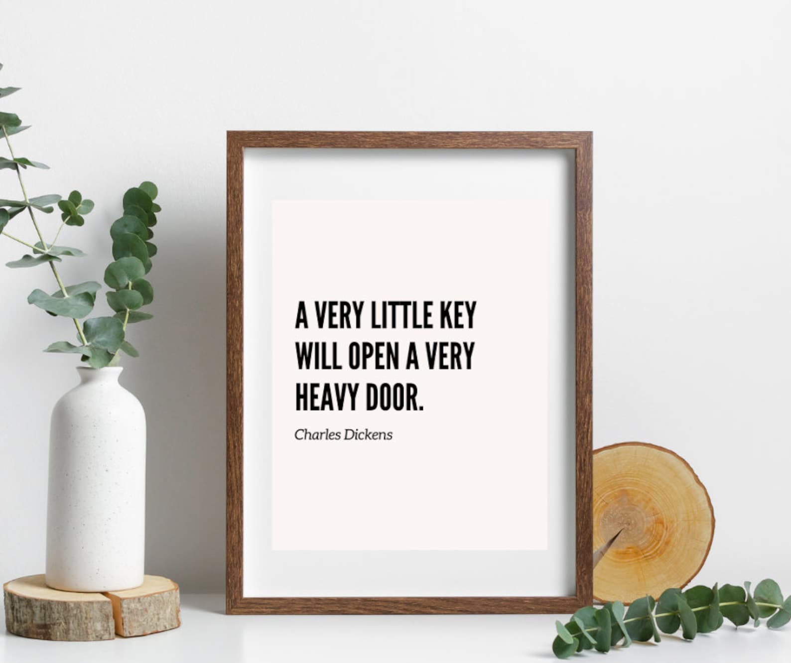 A Very Little Key Will Open a Very Heavy Door. -charles Dickens ...