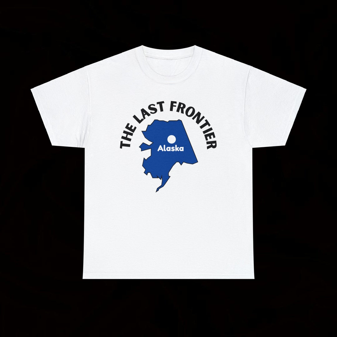 Alaska T-shirt, State Map, State Slogan, the Last Frontier, History ...