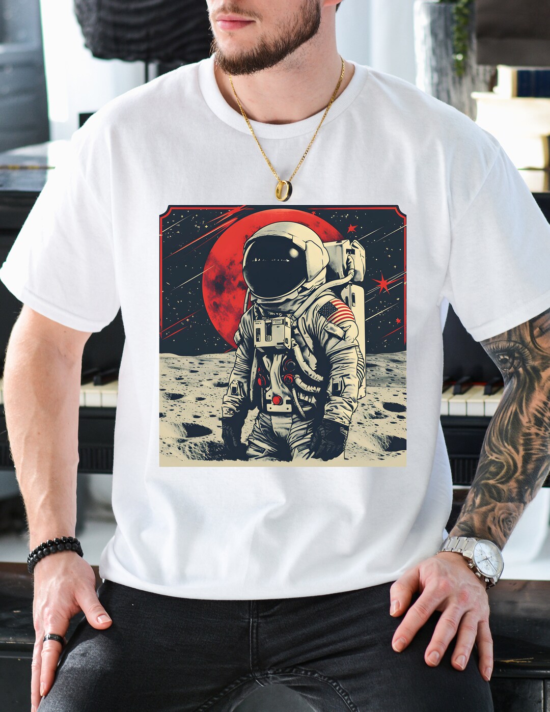 Astronaut Shirt, Graphic Tshirt, Science Shirt, Gift for Geek, Space ...