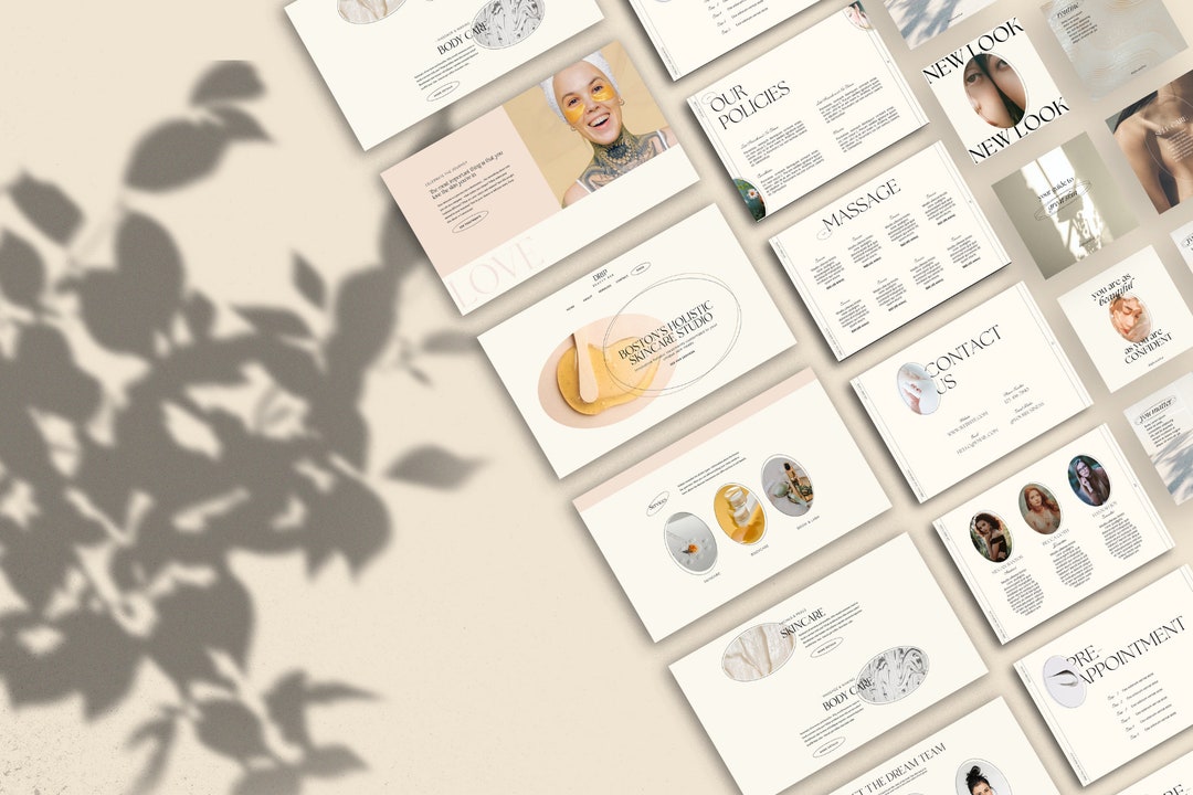 Esthetician Template Bundle - Etsy