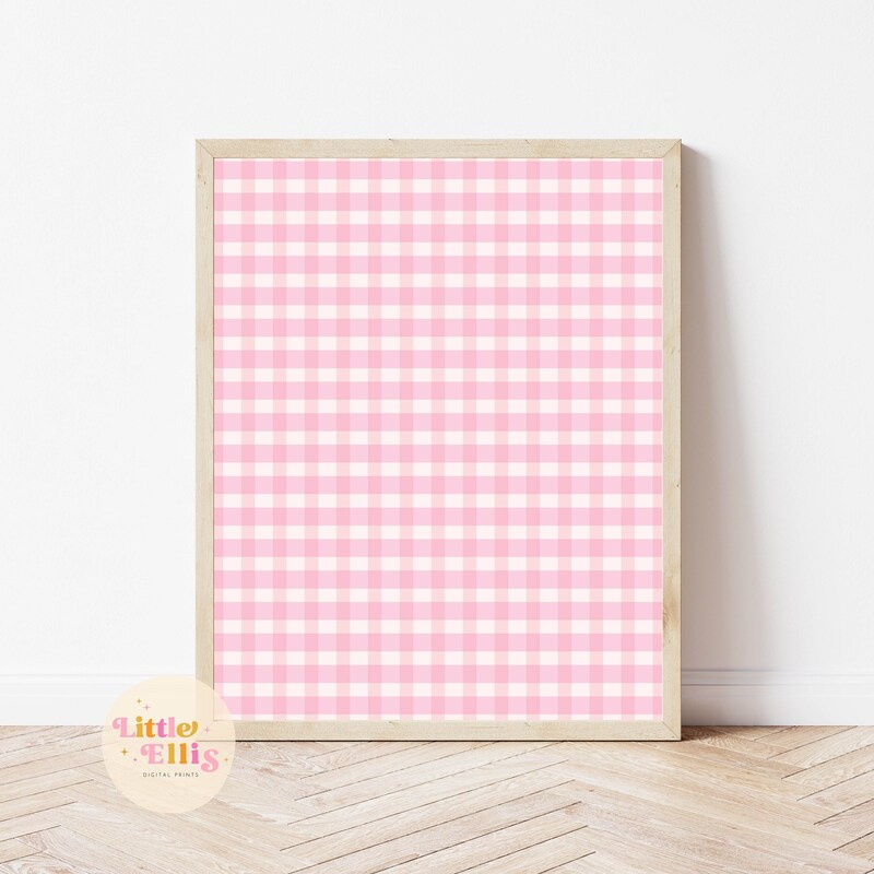 Pink Gingham - Etsy