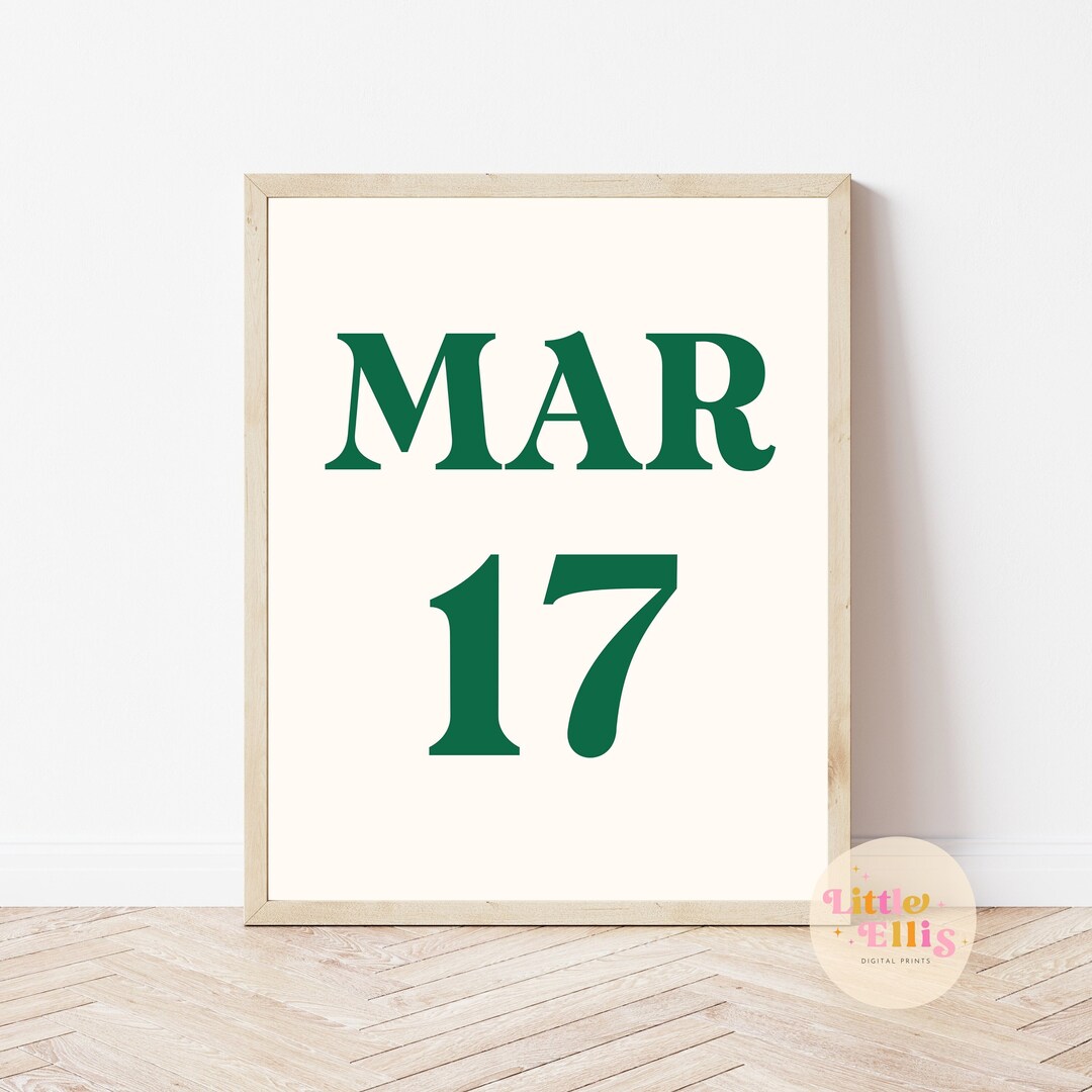 St. Patricks Day Print, St. Patricks Day Printable Wall Art, March 17 ...