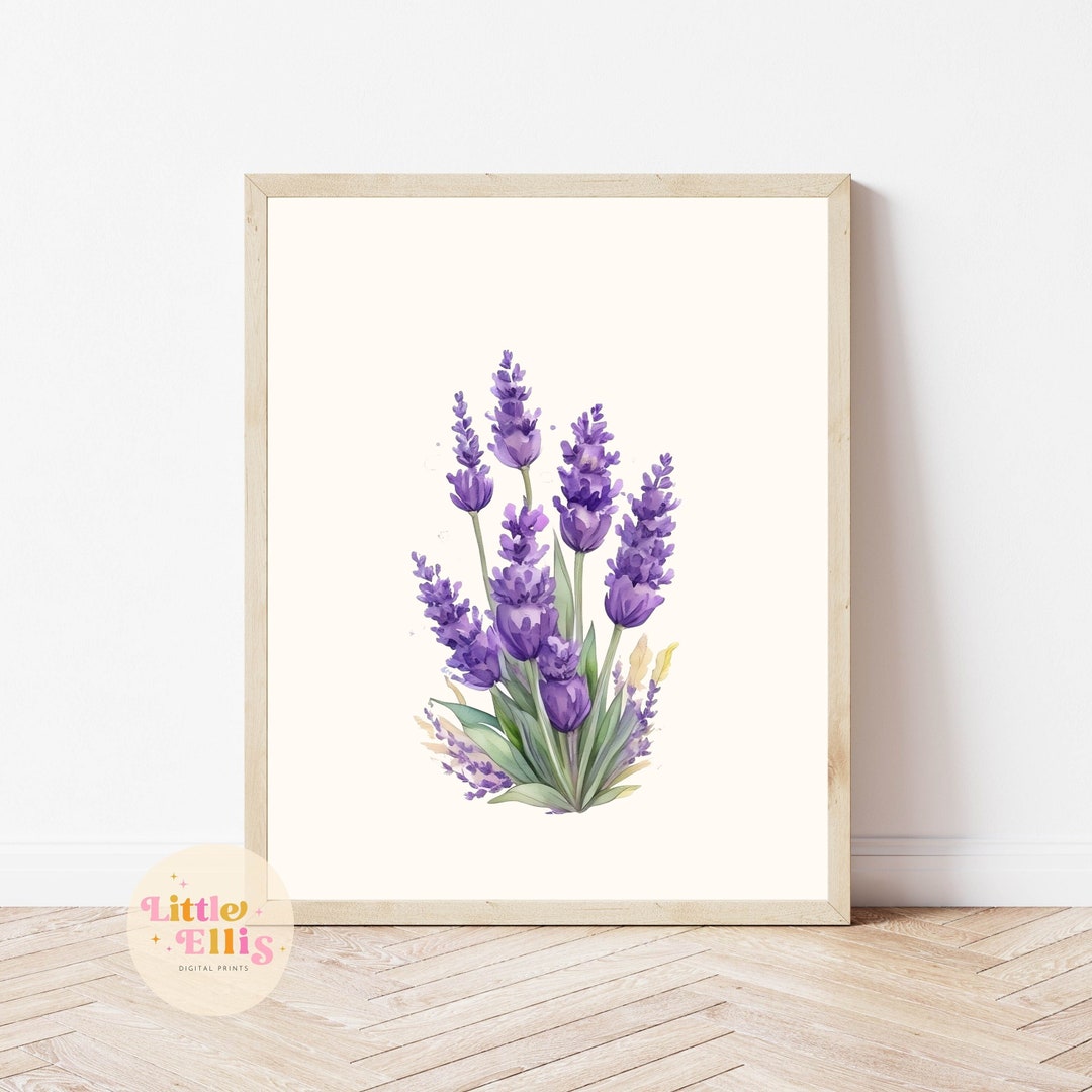 Lavender Print, Spring Print, Spring Printable, Lavender Printable ...